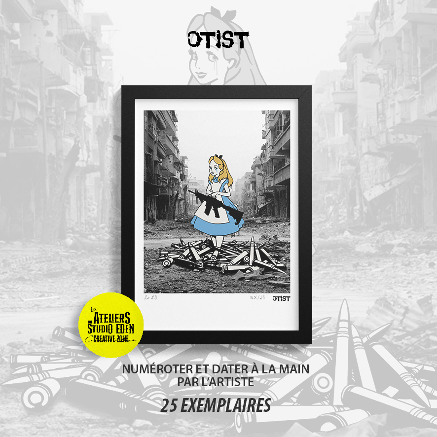 "ALICE" Digigraphie 21x30 / OTIST - La Galerie Privée du Studio Eden